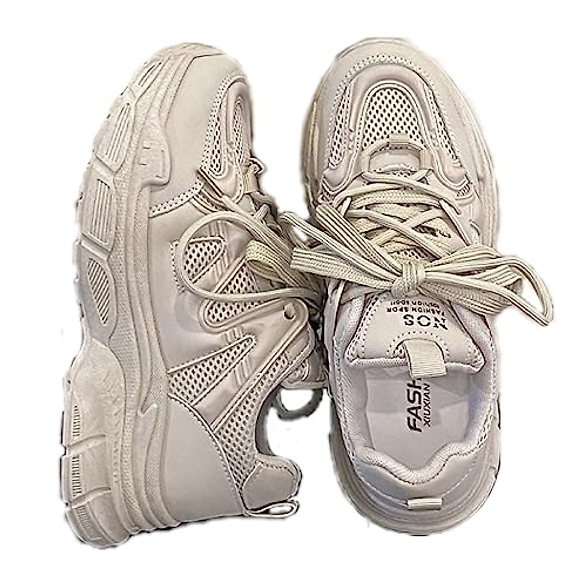 Women’s Sport Shoes Low Heel Wedge Sneakers Fashion Platform Sneakers Low Top Trainers Walking Shoes Breathable Casual Lace Up Comfort Walkout Shoes Athletic Tennis Shoes Grey