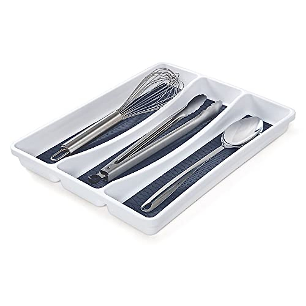 Copco Basics 3 Compartment Drawer Organizer, Steel Blue