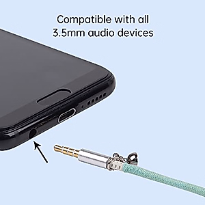 URIZONS Earbuds Bracelet Colorful Braided Earphones - 3.5mm Wired Headphones with Microphone Remote in-Ear Sports Headset for iPhone Handmade Fabric Knitted Thread Wrapped