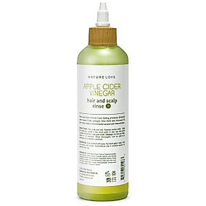 Nature Love Apple Cider Vinegar Hair and Scalp Rinse | Clarify + Shine | Revitalize Hair and Scalp | Purifies Without Stripping | Paraben Free, Cruelty Free, Made in USA (8.5 oz) Green