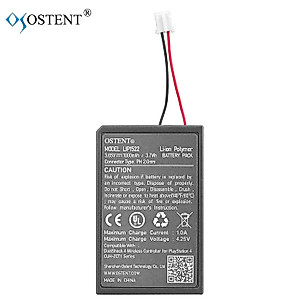 OSTENT 3.65V 1000mAh LIP1522 Rechargeable Li-ion Battery Pack for Sony PS4 Bluetooth Wireless Dual Shock Controller CUH-ZCT1 Series (CUH-ZCT1E/CUH-ZCT1U) First Generation Old Version Big Connector