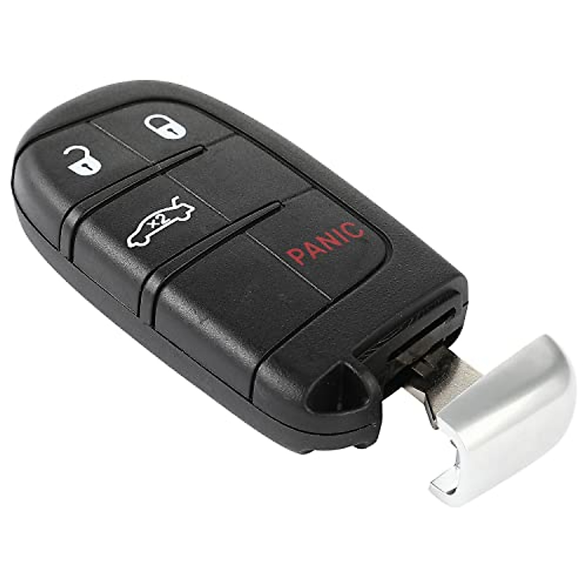 ANGLEWIDE Car Keyless Entry Remote Key Fob Replacement for 2015-2017 for Chrysler 200 Chrysler 300 for Dodge Charger for Dodge Challenger (M3M-40821302) 4 Buttons-1 pad