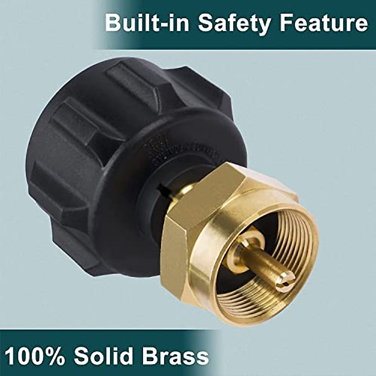 GASPRO Propane Refill Adapter, and 4FT Propane Hose Adapter 1lb to 20lb, Connect 5-40lb Tank to 1lb Portable Appliance