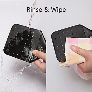 Trieez Flyswatter - Long Fly Swatter, Sturdy Leather Fly Swatter, Heavy Duty Telescopic Flyswatter with Durable Stainless Steel Handle, Rustic Bug Swatter for Home and Outdoors - (1 Pcs)