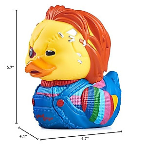 TUBBZ Boxed Edition Scarred Chucky Collectible Vinyl Rubber Duck Figure - Official Chucky Merchandise - TV, Movies & Video Games