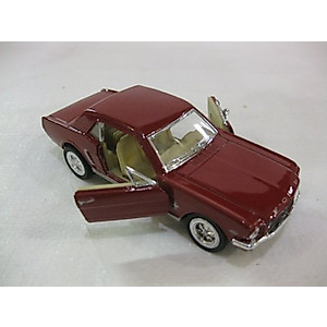 1964 1/2 Ford Mustang In Red Diecast 1:36 Scale By Kinsmart