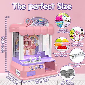 Large Claw Machine for Kids, Vending Machines with Little Toys for Girls, Boys Electronic Arcade Candy Indoor Claw Game Prizes Toy for Party , Perfect Christmas & Birthday Big Gifts for Kids, Ages 3+