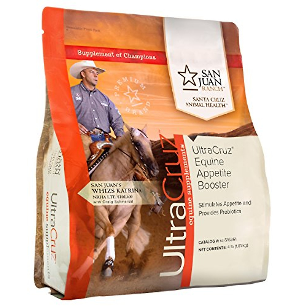 UltraCruz Equine Appetite Booster Supplement for Horses, 4 lb, Pellet (32 Day Supply)