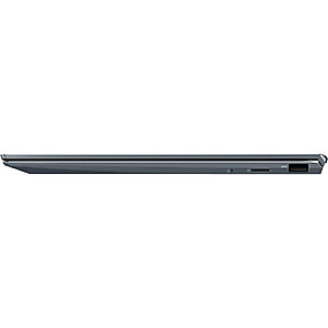 ASUS ZenBook 14 Ultra-Slim Laptop 14” Full HD NanoEdge Display, Intel Core i5-1135G7, 8GB RAM, 512GB PCIe SSD, NumberPad, Thunderbolt 4, Windows 10 Home, AI noise-cancellation, Pine Grey, UX425EA-EH51