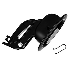 Enoosee Recliner Sofa/Chair Release Oval All-Metal Pull Recliner Handle 3" by 3.5", Fits Ashley, Lazy Boy and Other Manufacturer Brands Chair Release Handle Black