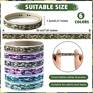 30 Packs Army Party Favors Camouflage Army Silicone Bracelets Camouflage Assorted Wristband Army Rubber Bracelets Army Party Decorations for Men Kids Women Army Birthday Party Supplies…