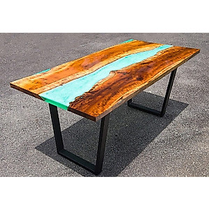 Epoxy Table, Live Edge Wooden Table, Epoxy Resin River Table, Natural Wood,Dining table, Natural Epoxy Table, Resin Table