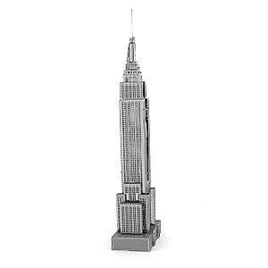 Metal Earth Premium Series Empire State Building 3D Metal Model Kit Bundle with Tweezers Fascinations