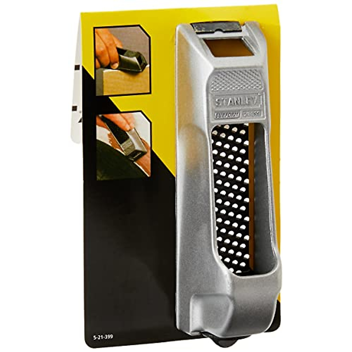 Stanley 5-21-399 Block Plane Surform of metal, Black/Yellow