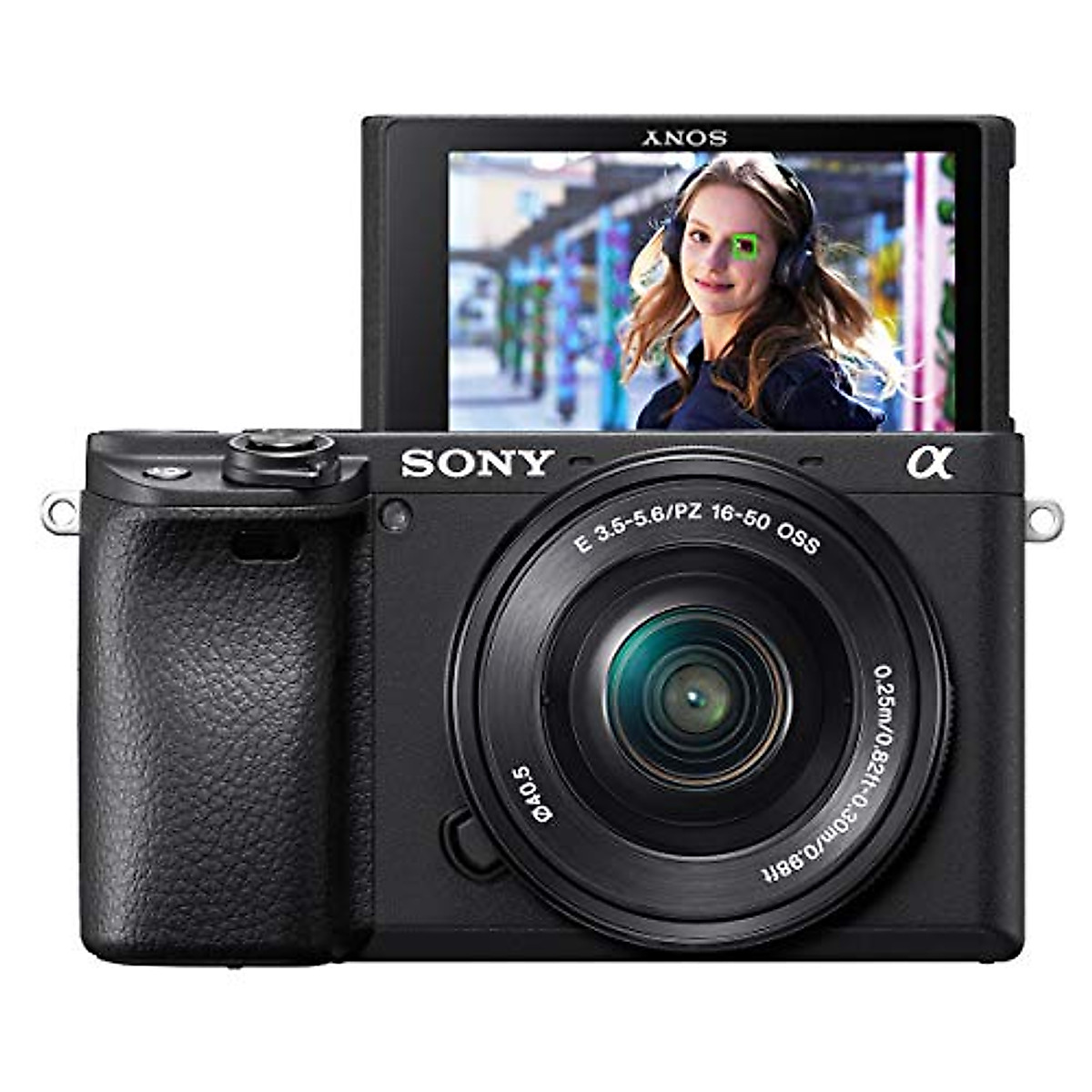 Sony Alpha a6400 Mirrorless Camera: Compact APS-C Interchangeable Lens Digital Camera with Real-Time Eye Auto Focus, 4K Video, Flip Screen & 18-135mm Lens - E Mount Compatible Cameras - ILCE-6400M/B