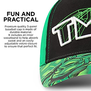 Nickelodeon Boys Baseball Cap, Little TMNT Adjustable Hat Kids for Ages 4-7, Green