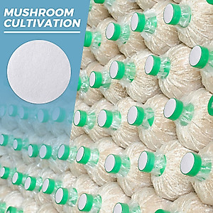 Zonon Synthetic Filter Paper Stickers 90 mm Filter Disc Wide Mouth Filter Paper Stickers for Buchner Funnel, Mushroom Cultivation, High Temperature and High Pressure Resistance