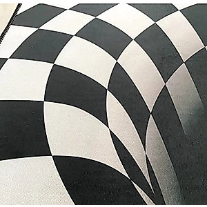 Marble Brick Bottomless Hole Area Rug Extra Large for Kids Playroom 3D Optical Visual Illusion Trap Living Room Floor Carpet Mat ,6'x9'