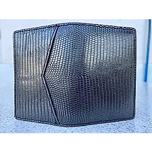Double side Black Lizard leather skin Credit Cardholder, leather credit cardcase, leather creditcard cover