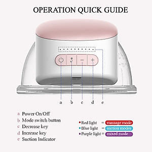 IKARE Wearable Breast Pump Hands Free, Pain Free Portable Electric Breastfeeding Pump with 3 Mode & 10 Levels, Rechargeable Milk Pump for Travel & Home, 24mm/28mm Flange, Super Quiet (Pink)