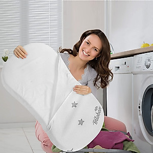 Bassinet Mattress Topper with Removable Zippered Cover, Waterproof Breathable Soft Bassinet Mattress Topper, 29" x 16"