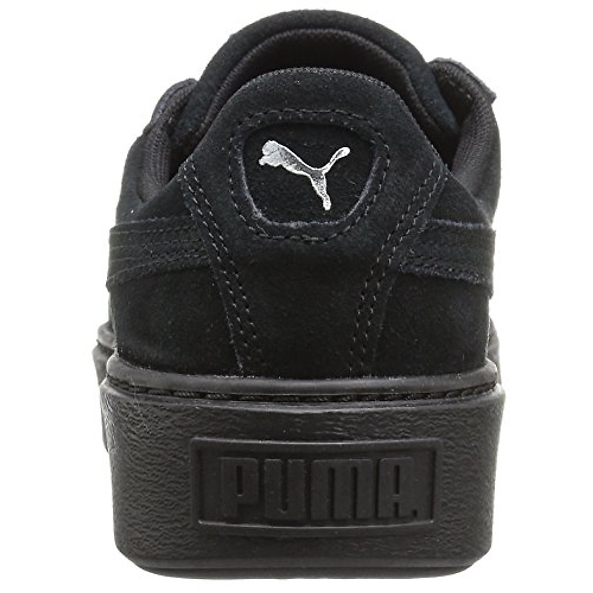 Puma Women's Suede Platform Crushed Gem Black Aged Silver, 9.5 M US