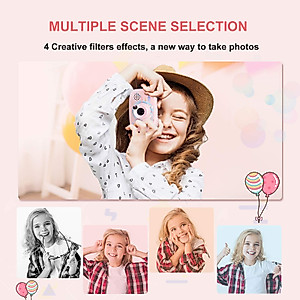 Kids Camera 20MP Digital Video Camera for Kids, Toy Camera with 2.0 Inch IPS Screen,Gifts for Children's Day,Mini Rechargeable Toddler Toys Camera for 3~12 Years Girls