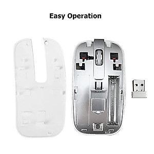 Wireless Keyboard Mouse Combo, Quick Response 1600dpi Gaming Keyboard for Home