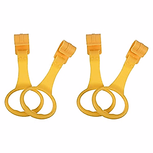 Kisangel Baby Crib Pull Ring Baby Toddler Walking Assistant Pull Up Ring Safety Activity Gym Toys for Baby Toddler Infant Parents Random Color 4pcs