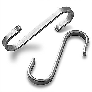 Gocomcom Honbay 10 Pcs Stainless Steel S Hooks Kitchen Cooking Utensils Spoon Pan Pot Hanging Hooks Hangers