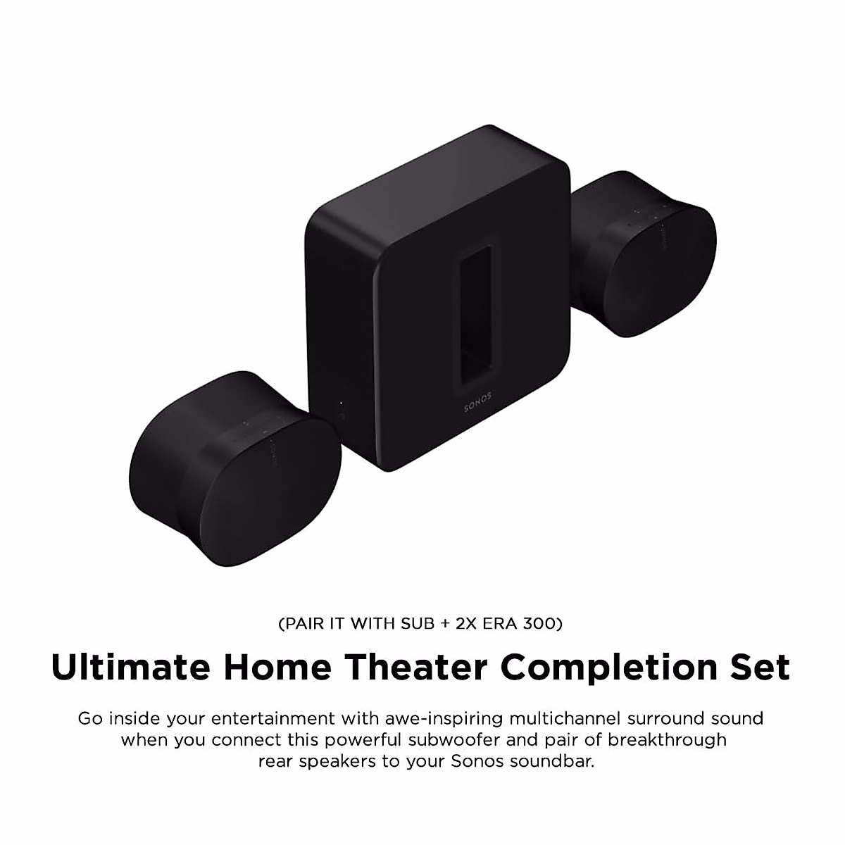 Sonos Sub (Gen 3) - The Wireless Subwoofer for Deep Bass - Black