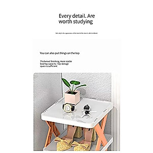 WUBY 6-Storey High Creative Folding X-Shaped Shoe Cabinet - Shoe Organizer & Storage Rack for Closet and Entryway, Free Standing Shoe Shelf Organizer (Blue)