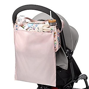 Petunia Pickle Bottom Wander Stroller Caddy | Perfect Baby Caddy to Keep Everything Organized | Multiple Carry Positions | Fits Most Strollers - Cinderella