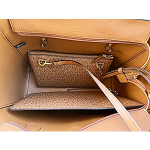 Michael Kors Maisie Large Pebbled Leather 3-in-1 Tote Bag Luggage MK Multi
