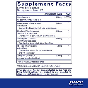 Pure Encapsulations Phyto-ADR | Plant-Based Supplement to Support Adrenal Function and Help Moderate Occasional Stress* | 180 Capsules