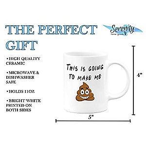 This is Gonna Make Me Poop Coffee Mug | Fathers Mothers Valentines Day Christmas Present | Novelty Gifts | Hilarious Birthday Present husband dad son boyfriend him