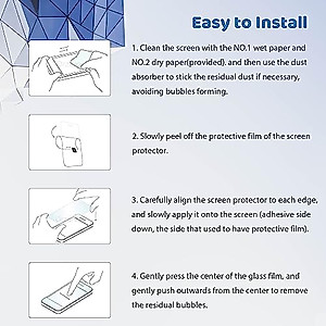 Screen Protector for Rog Ally DOBEWINGDELOU Tempered Glass Screen Protector for ROG Ally 2023 Gaming Handheld 9H Hardness Fully Covered Ultra HD Anti-Fingerprint Bubble Free Tempered Glass Film 3 Pack