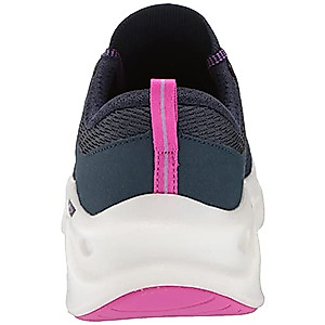 Skechers Women's GO Run Glide Step Hyper-Dash Charge Sneaker, Navy, 9