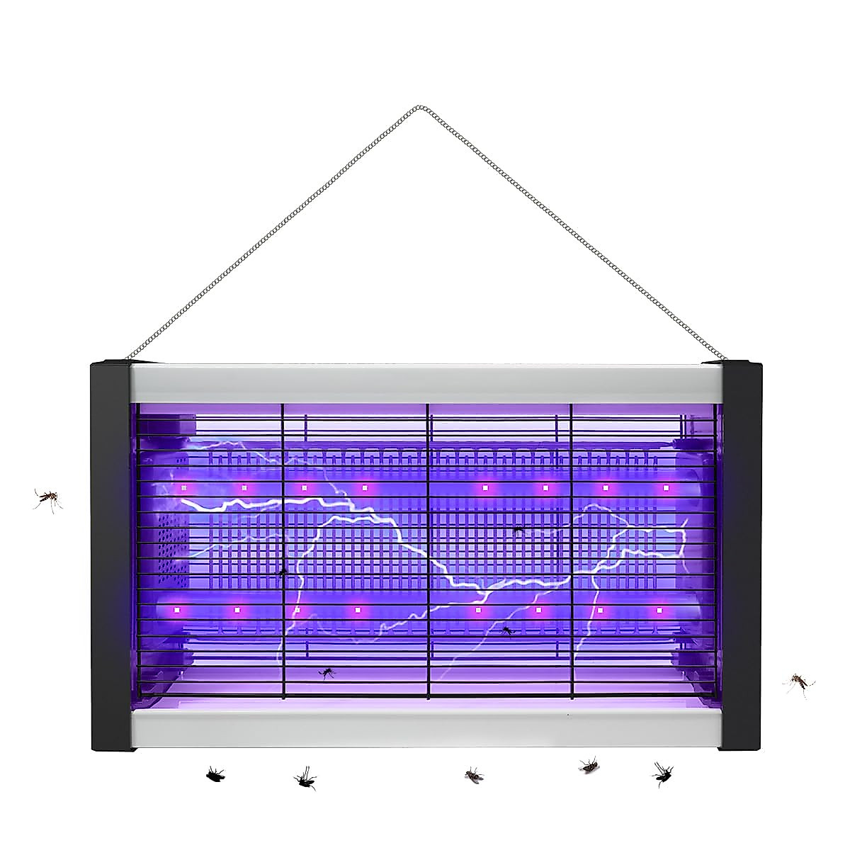 LED Bug Zapper Indoor, 10 Years Lifespan 3 Lamps Sustainable Less Power, 4200V Powerful Electric Mosquito Zapper, Durable Fly Trap Mosquito Trap, Fly Killer Fly Zapper