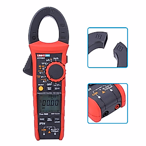 UT219DS Digital Clamp Meter 6000 Counts LCD Clamp Meter Voltage Current Resistance Tester Used to Measure Current Voltage Temperature Capacitance Resistance Diodes