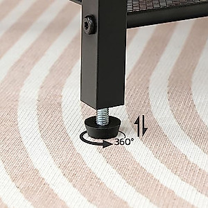 HOOBRO Set of 2 Tall Side Table with Charging Station, 28.7" H Industrial Telephone End Table, Small Entryway Table, Tall Bedside Table for Living Room, Hallway, Bedroom, Rustic Brown BF08UDHP201