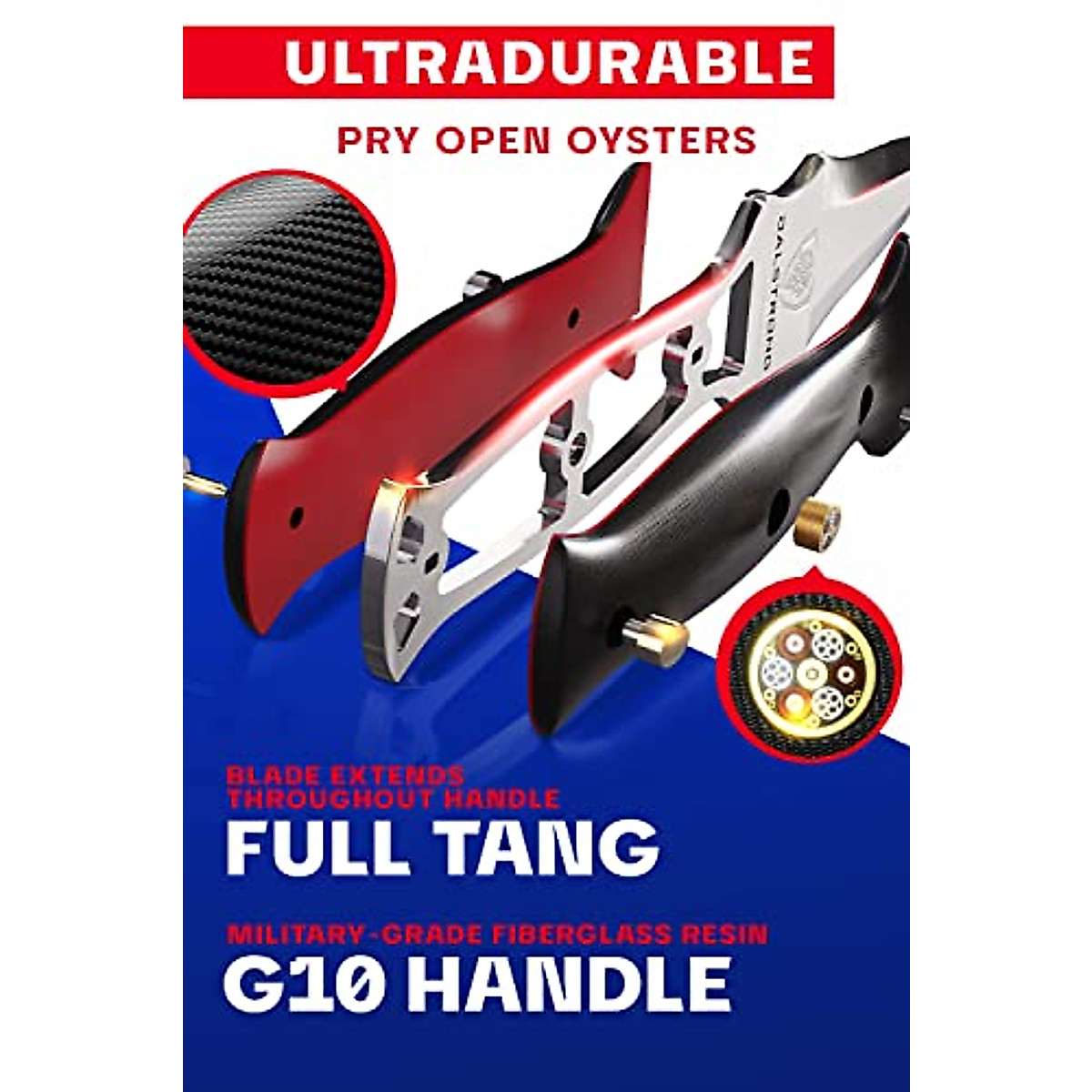 Dalstrong Professional Oyster, Clam and Shellfish Shucking Knife - 3.5 inch - Shogun Series Elite - Japanese AUS-10V Super Steel - G10 Handle - Kitchen Knife - Sheath Included