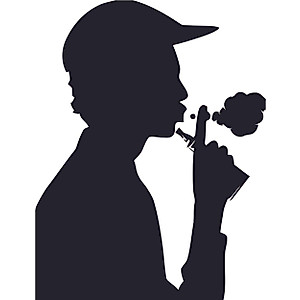 Vaping Wall Sticker Decal Set Vaporizer Vape Word Store Shop Smoke E Cigarettes Liquid Coil Indoor Outdoor Sign Vinyl Art Decal Stickers for Boys Girls House, Bedroom Wall Decoration Size (30x12 inch)