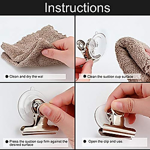 Suction Cup Clip Plastic Round Suction Cup Clamp Holder for Hanging Home Office Accessories (8)