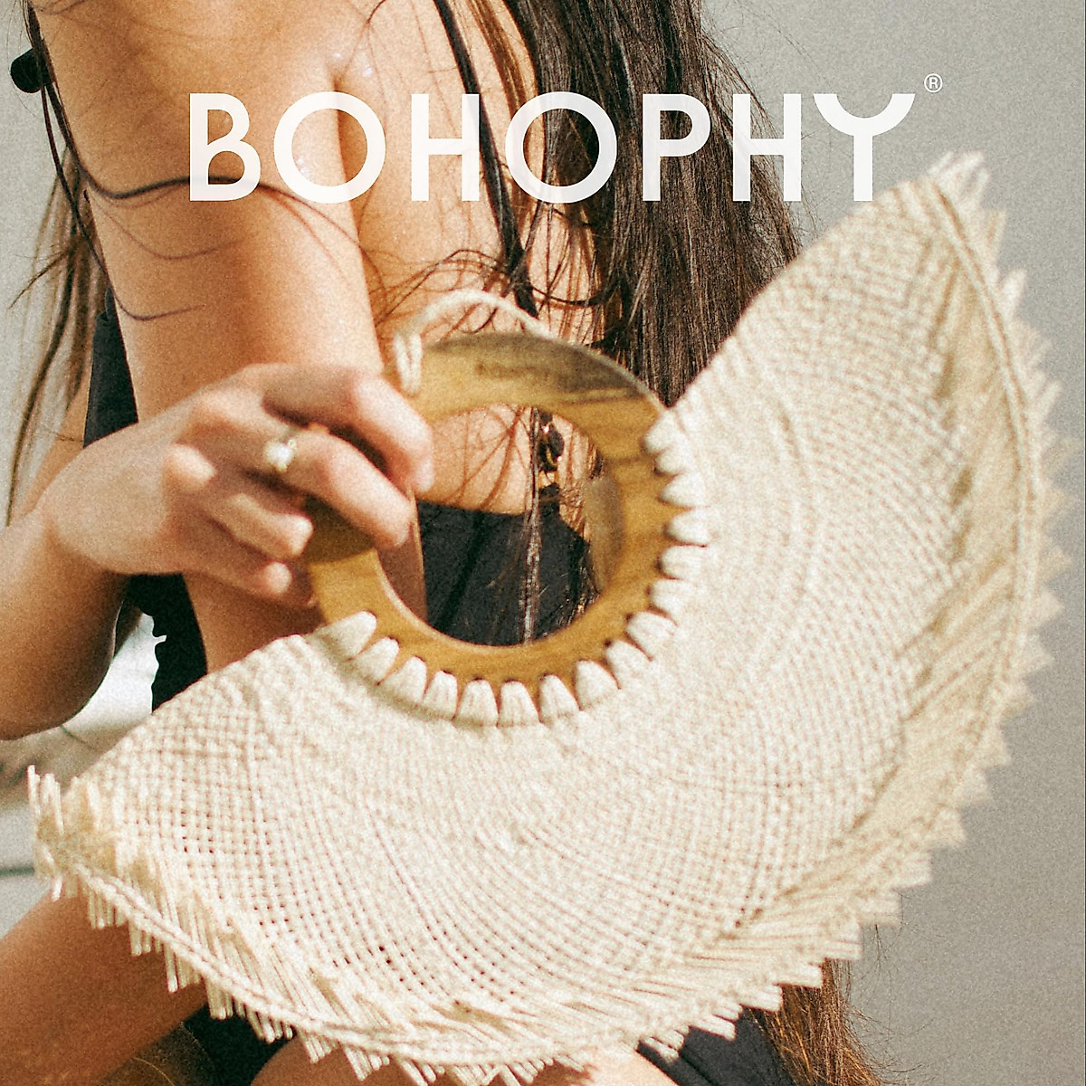 BOHOPHY Toquilla Straw Hand Fan Natural Raffia Hand Fan Handmade Palm Leaf Hand Fan Wedding Favor Fans, abanico para boda, Handicraft Wall Art HandMade wall Decor, Handheld Woven Fan Summer UPF50+ 1pc