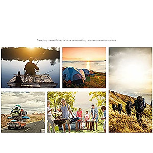 YWHWXB Portable Camping Chair,Compact Ultralight High Back Moon Chairs with Carry Bag for Hiking Festival Travel Beach Fishing Backpacking