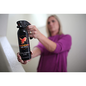 Phoenix Home Shield – Home Defense Unit - Pepper Gel with UV Dye - Full Grip, Pull Pin, Gel is Safe & amp Maximum Strength, Maximum Distance + Maximum Bursts = Maximum Safety, 25 Foot Range