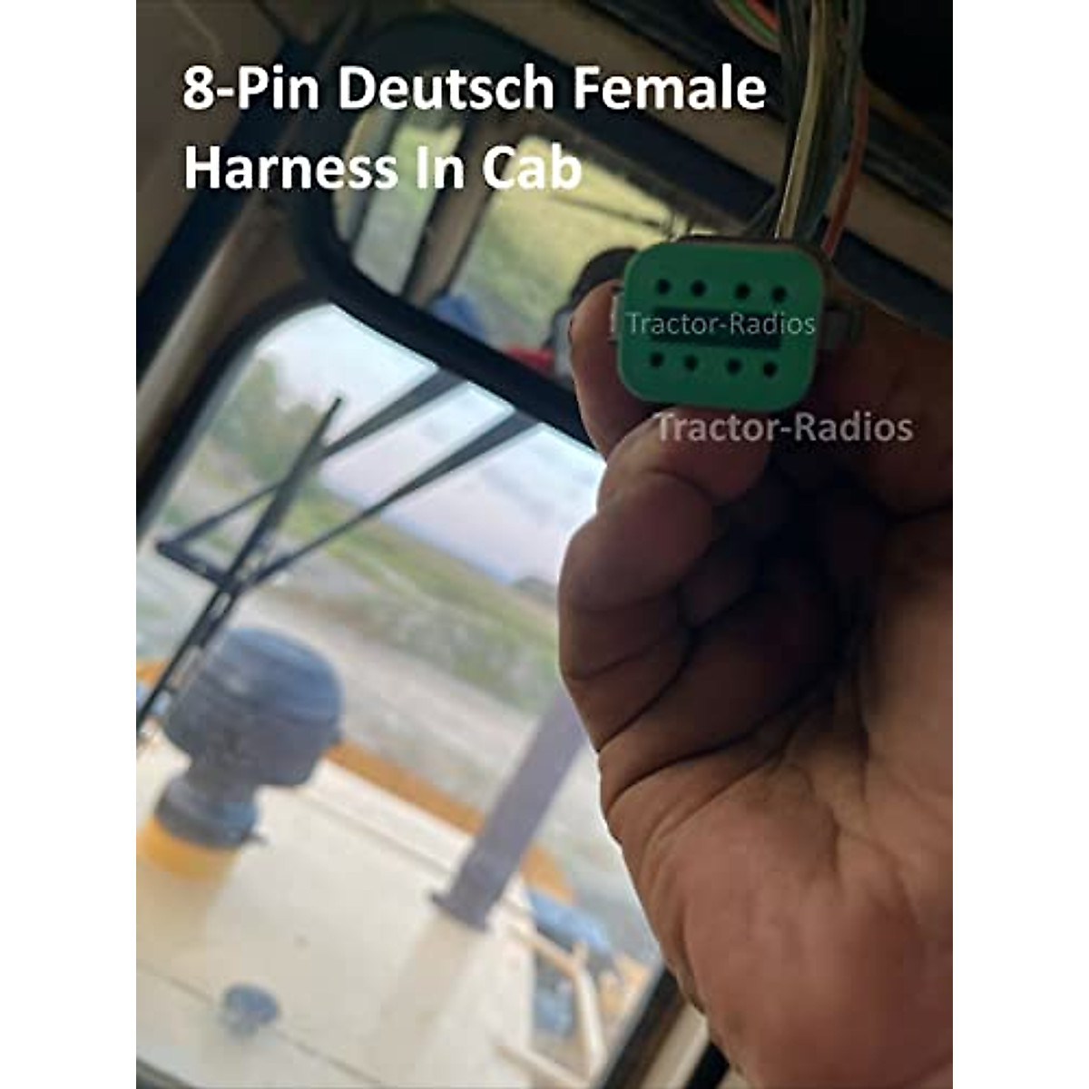 Tractor-Radios Caterpillar 12V Direct Connect Plug & Play Tractor Radio with Bluetooth & Orange Display