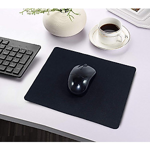 SaiTech IT 5 Pack 2mm Mouse Pad with Stitched Edges Non-Slip Rubber Base, Premium-Textured and Waterproof Mousepads Bulk, Mouse Pad for Computers, Laptop, Office & Home, 8.66 x 7.1 inch
