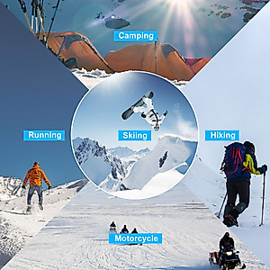 day wolf Upgraded Heated Gloves for Men Women, Waterproof and Touch Screen 7.4V 2200mAh Rechargeable Electric Gloves Hand Warmer for Skiing, Snowboarding, Skating, Camping Hiking Running